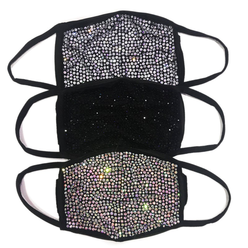 Rhinestone Masks - Etsy
