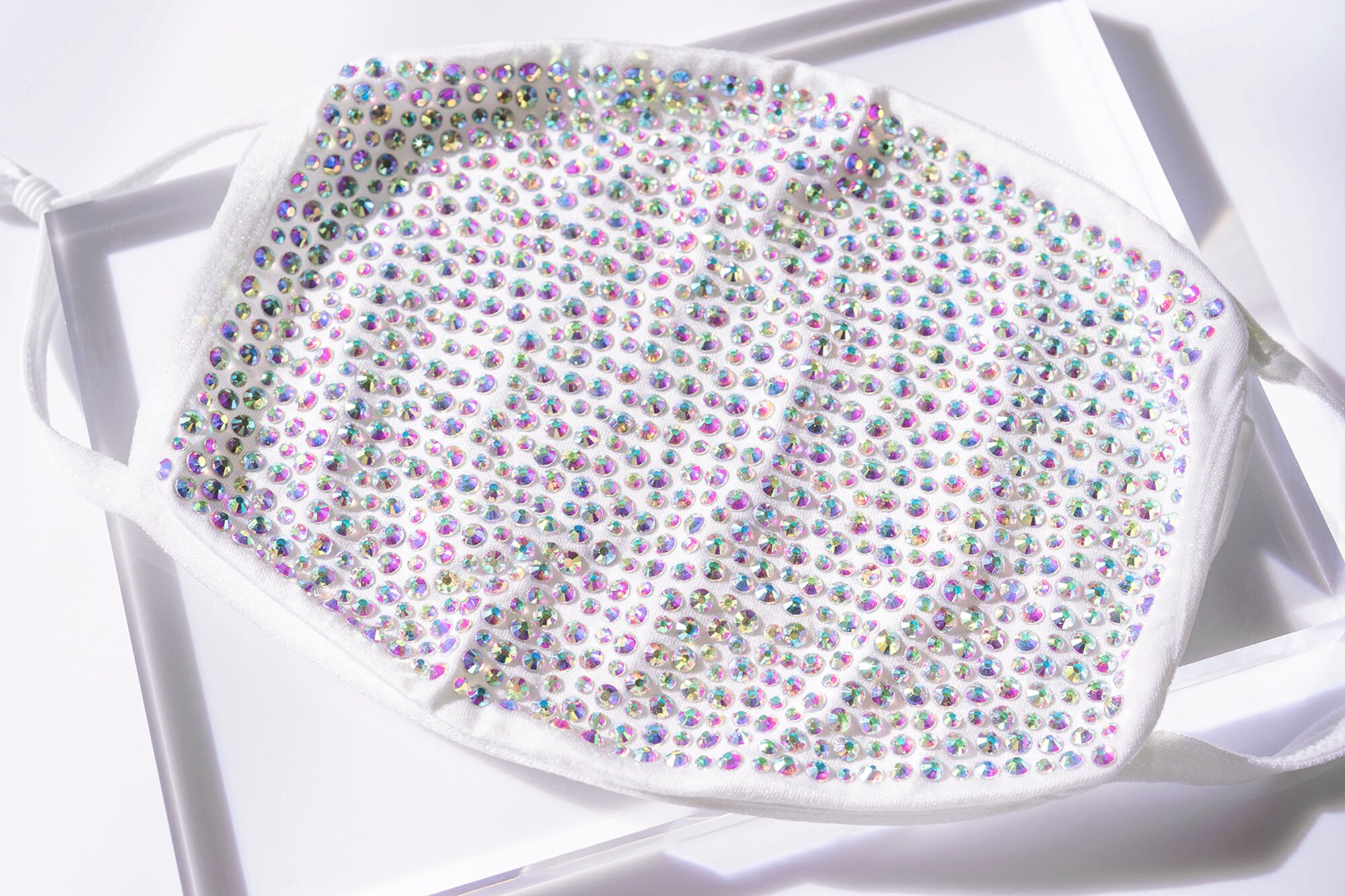 Black Rhinestone Mask With Filter Pocket, Bling Face Mask, Bedazzled ...