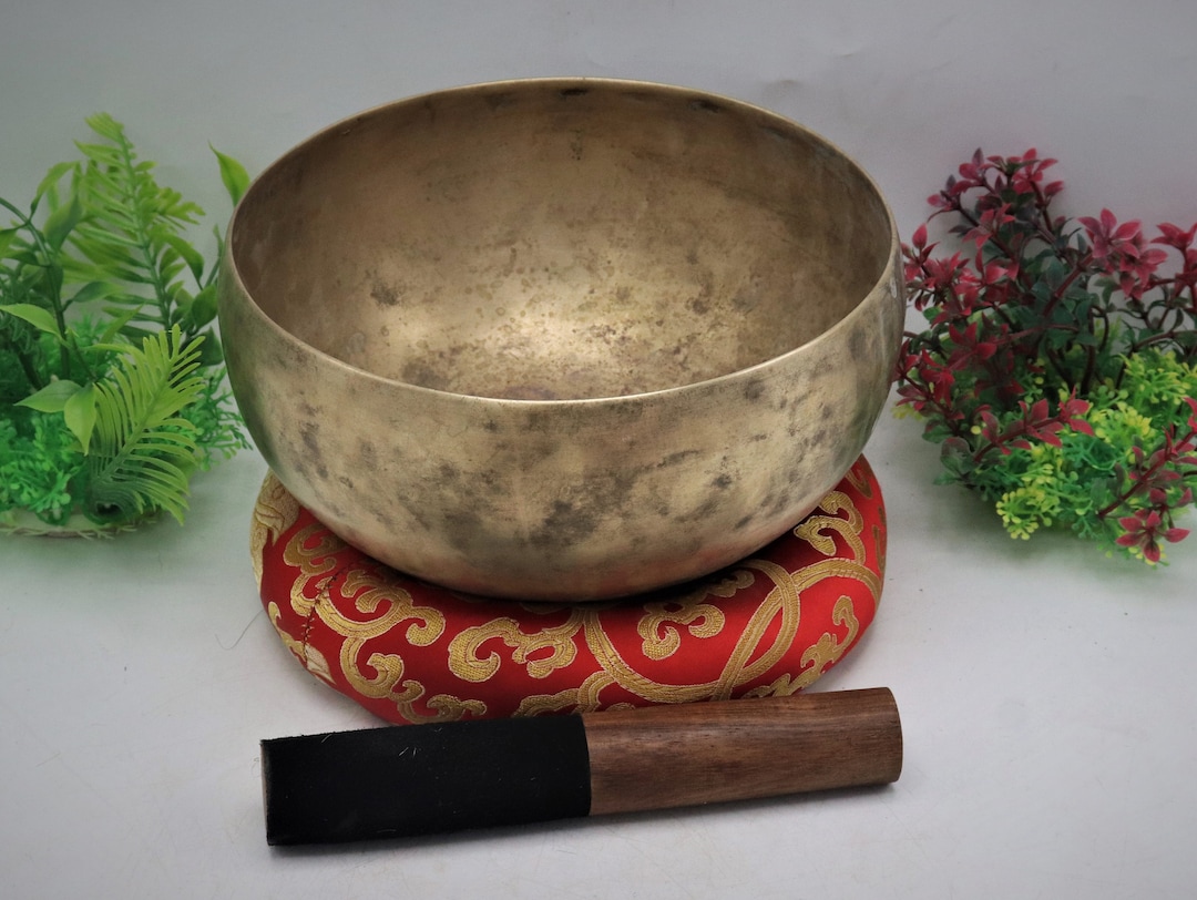 Antique Singing Bowl 7.5 Inches Diameter Hand Made Vintage Singing Bowl ...