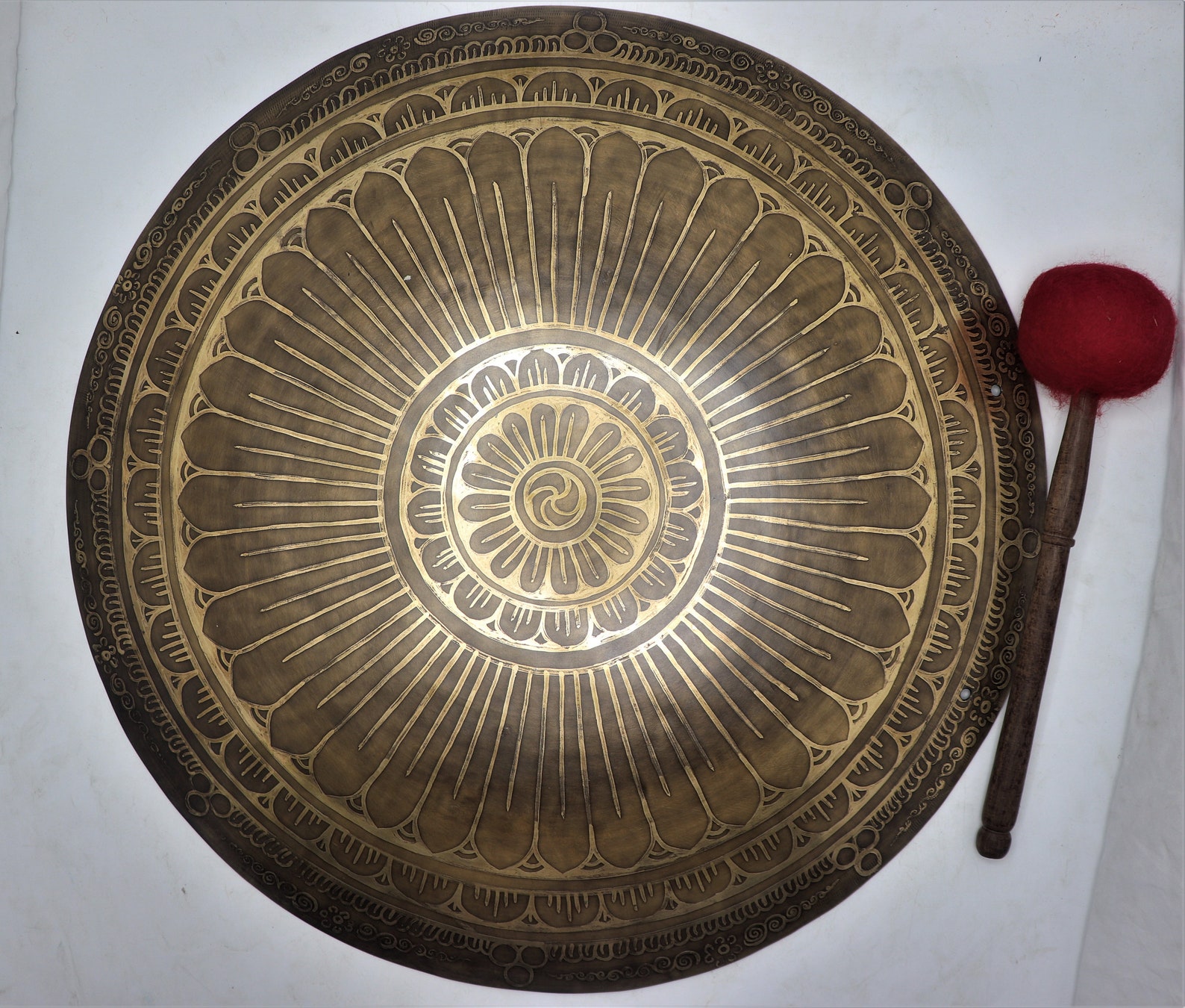 23 Inches Diameter Healing Hand Carved Handmade Gong-tibetan - Etsy