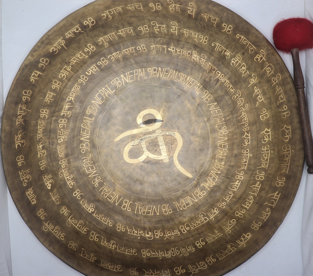 70 Cm Diameter Handmade Gong--various Art and Rituals Crafts Meditation ...