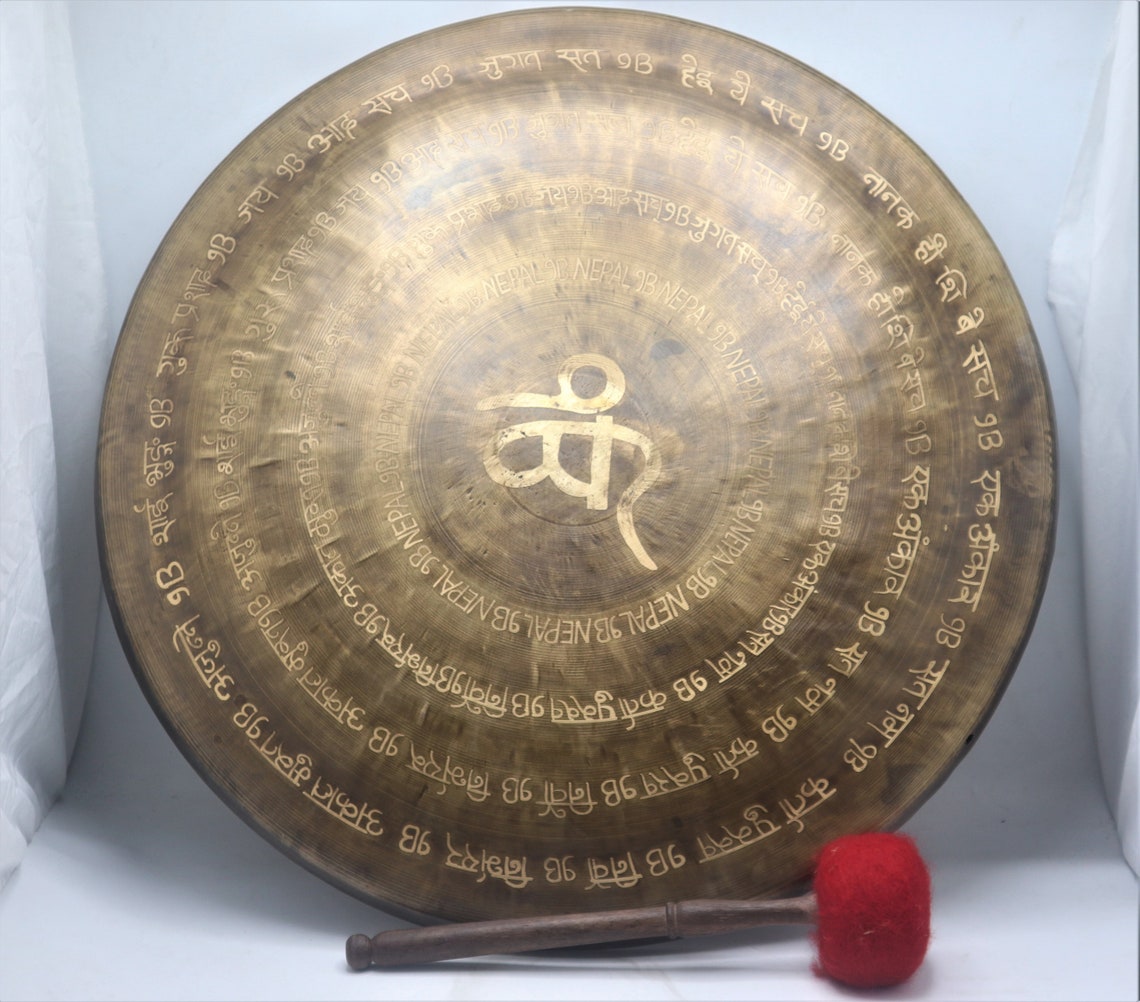 23 Inches Diameter Healing Hand Carved Handmade Gong-large - Etsy
