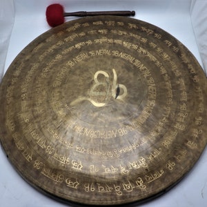 70 Cm Diameter Handmade Gong--various Art and Rituals Crafts Meditation ...