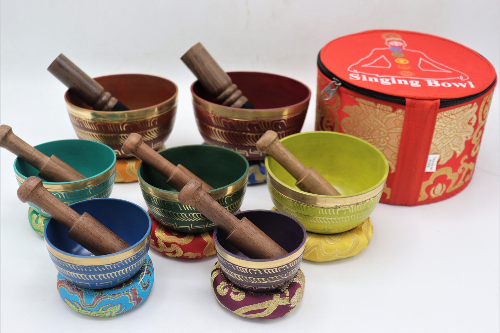 Seven Chakra Color Singing Bowl Set-set of 7 Singing Bowl - Etsy