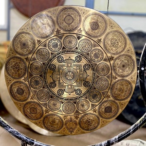 Extra Large Tibetan Gong Bell-sound Healing Hand Made Gong-meditation ...
