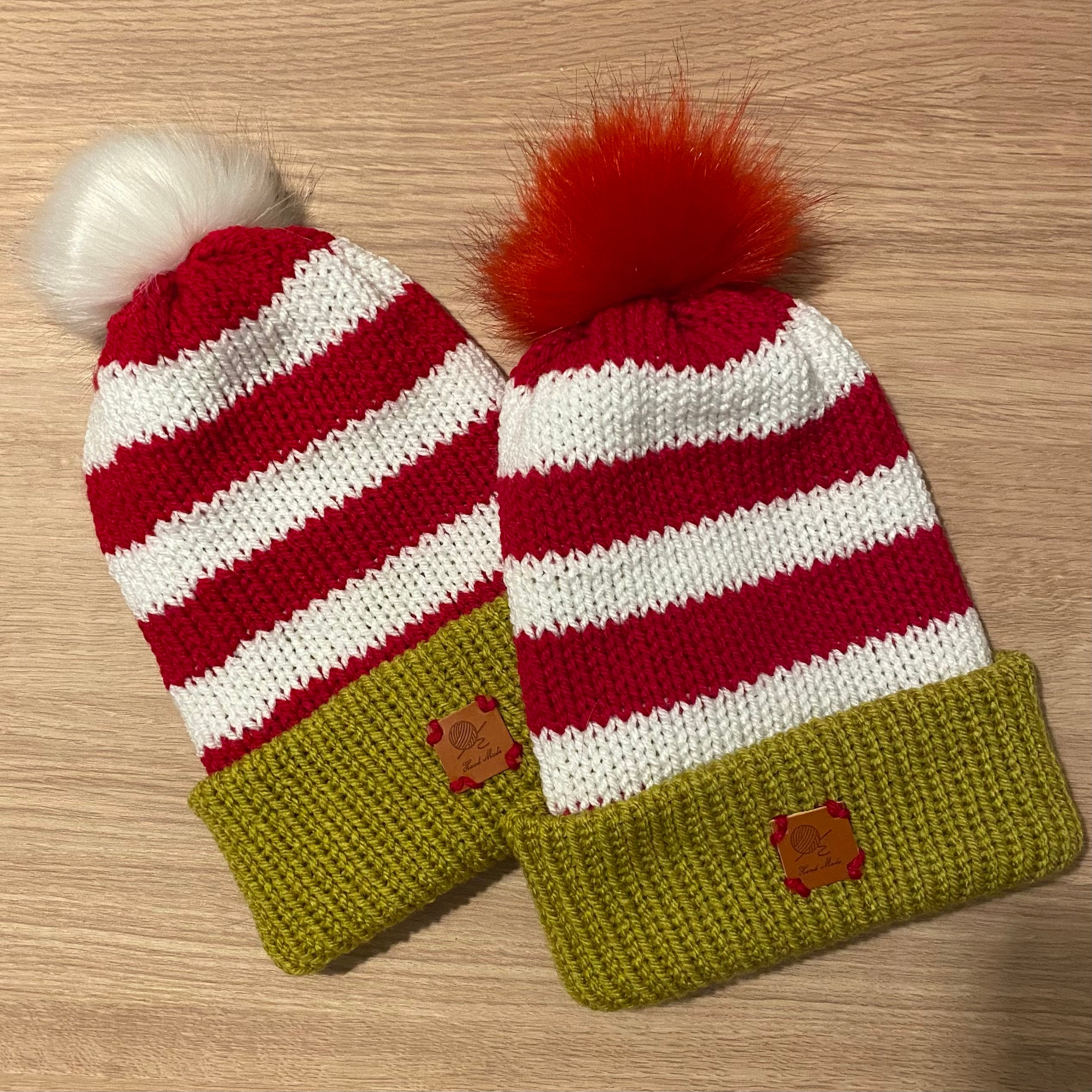 Adult Knitted Christmas Grinch Style Hat With Pom. - Etsy