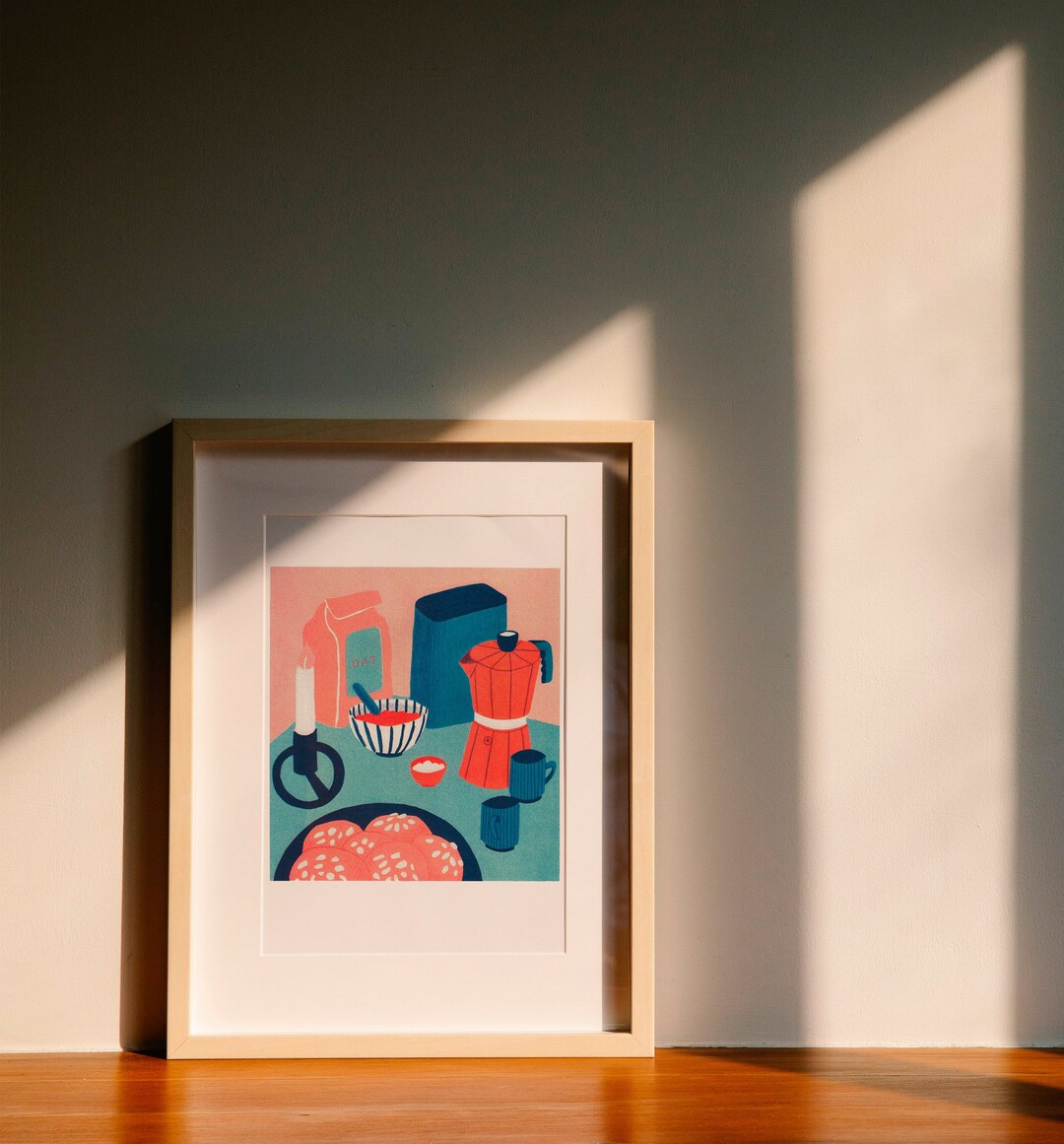 A3 Poster Risography Print: Still Life - Etsy