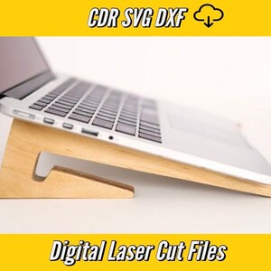Laptop Stand Laser Cut Files SVG DXF CDR Vector Plans for - Etsy Canada