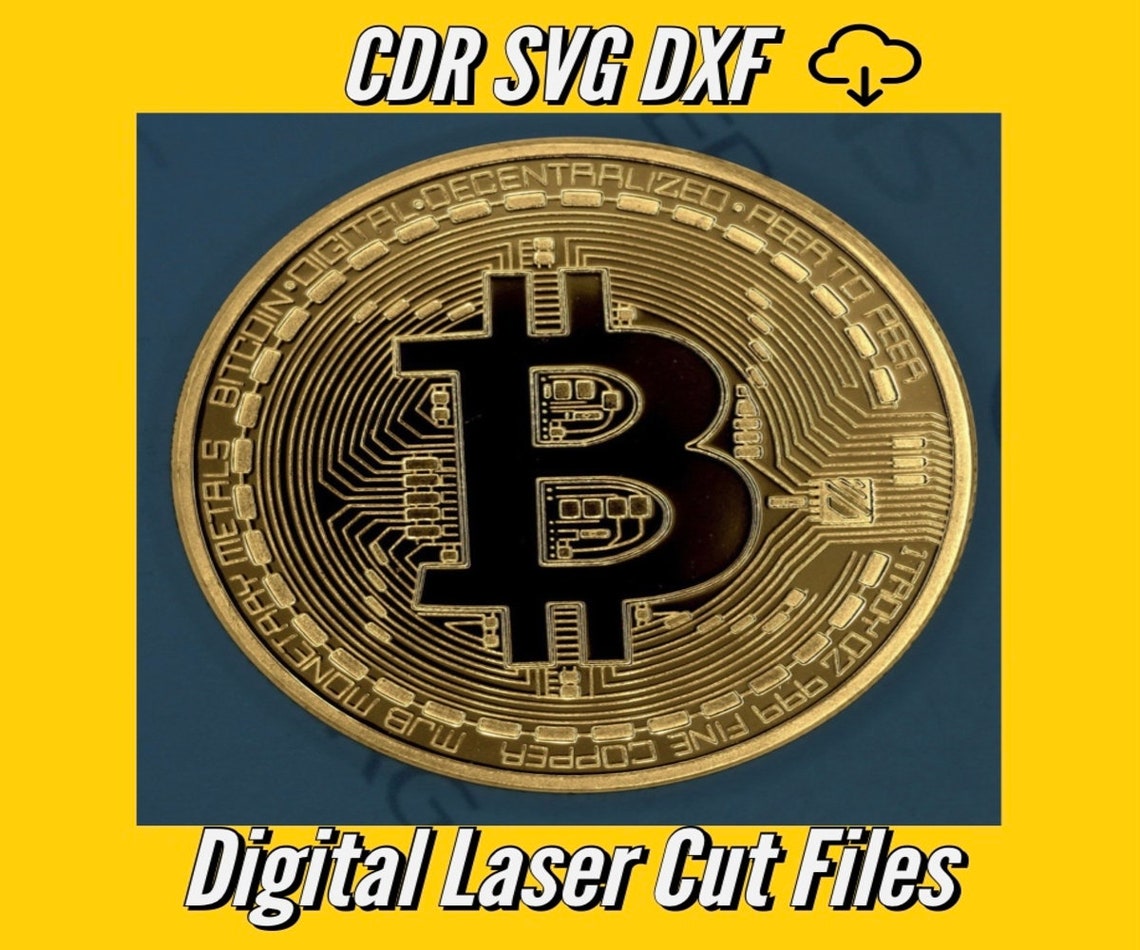 Bitcoin Decoration Laser Cut Files SVG DXF CDR Vector Plans - Etsy