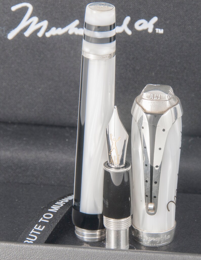 Montegrappa Muhammad Ali Sterling Silver Fountain Pen Limited Edition ...