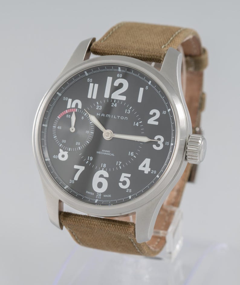 Hamilton Khaki Field Officer Mechanical Ref: H696190 - Etsy