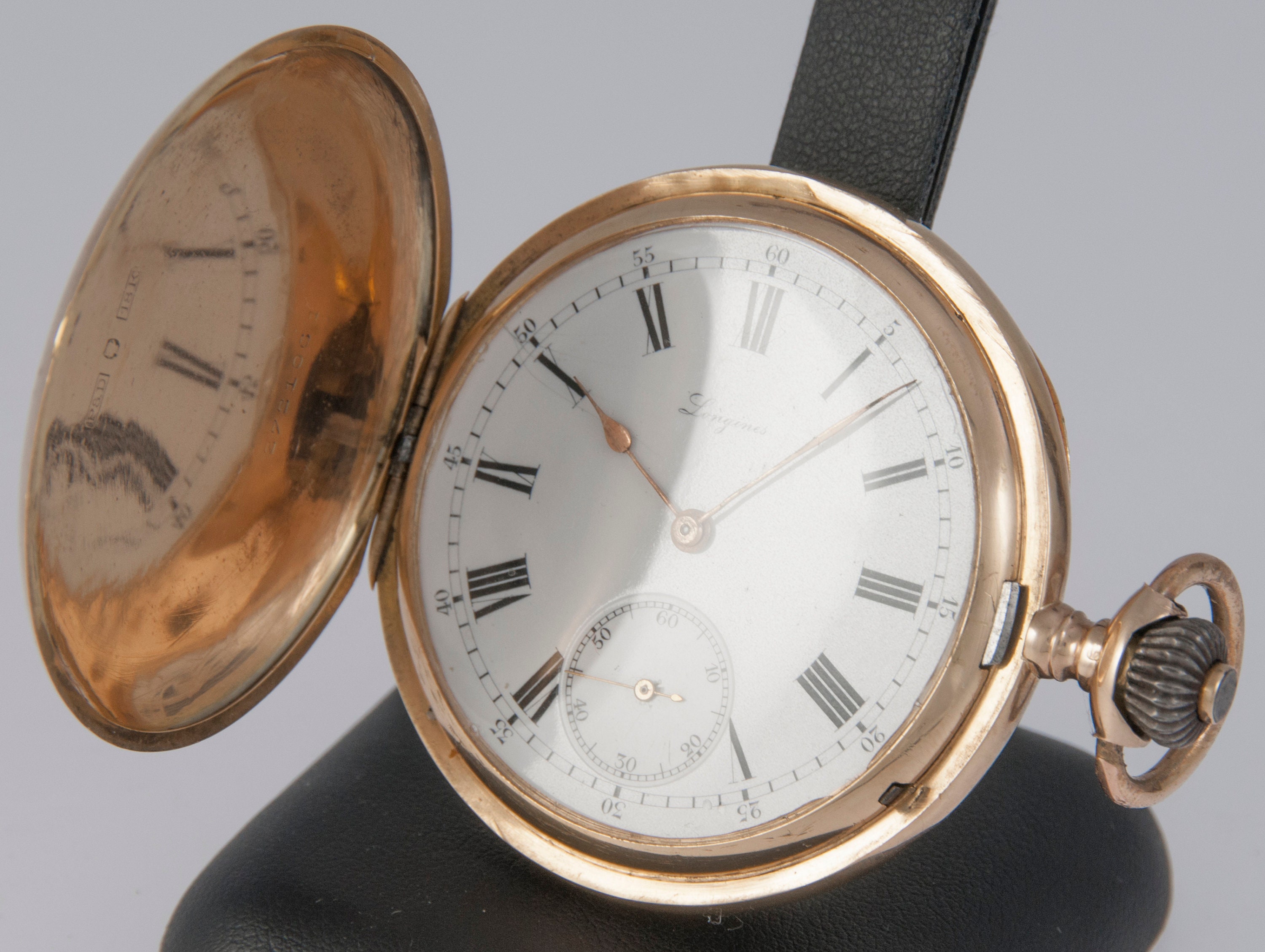 Longines Pocket Watch 5 Grands Prix Paris Yellow Gold 18k Caliber 19 ...