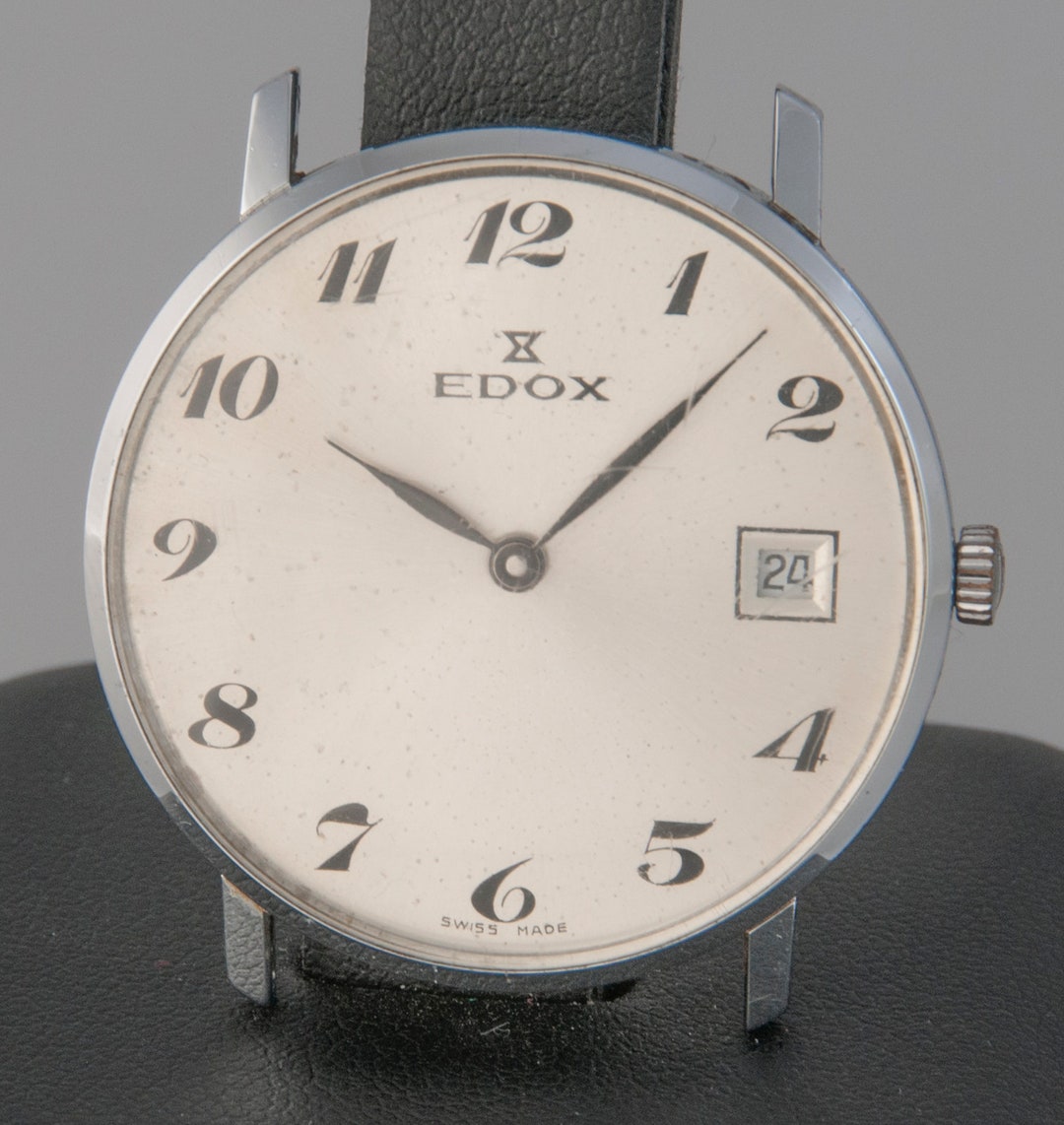 Edox Vintage Steel Ref: 410 5996 - Etsy