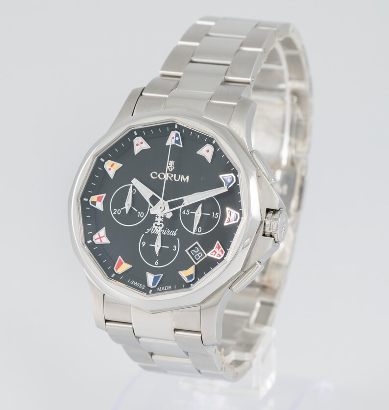 Corum Admiral 42 Chronograph Black Dial Ref: A984/04252 984.111.20 V705 ...