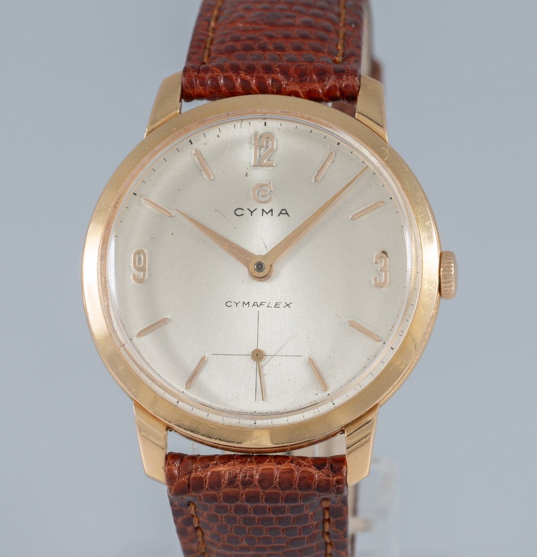 Cyma Cymaflex Yellow Gold 18k Cal 586K - Etsy