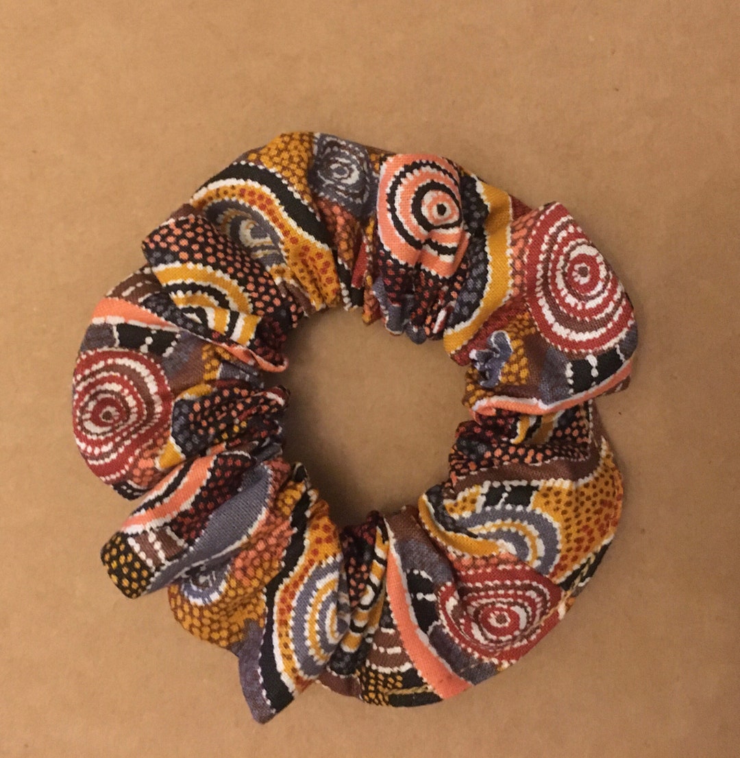 Indigenous Scrunchy, Aboriginal Scrunchy, Cotton Scrunchies, Dot Art ...