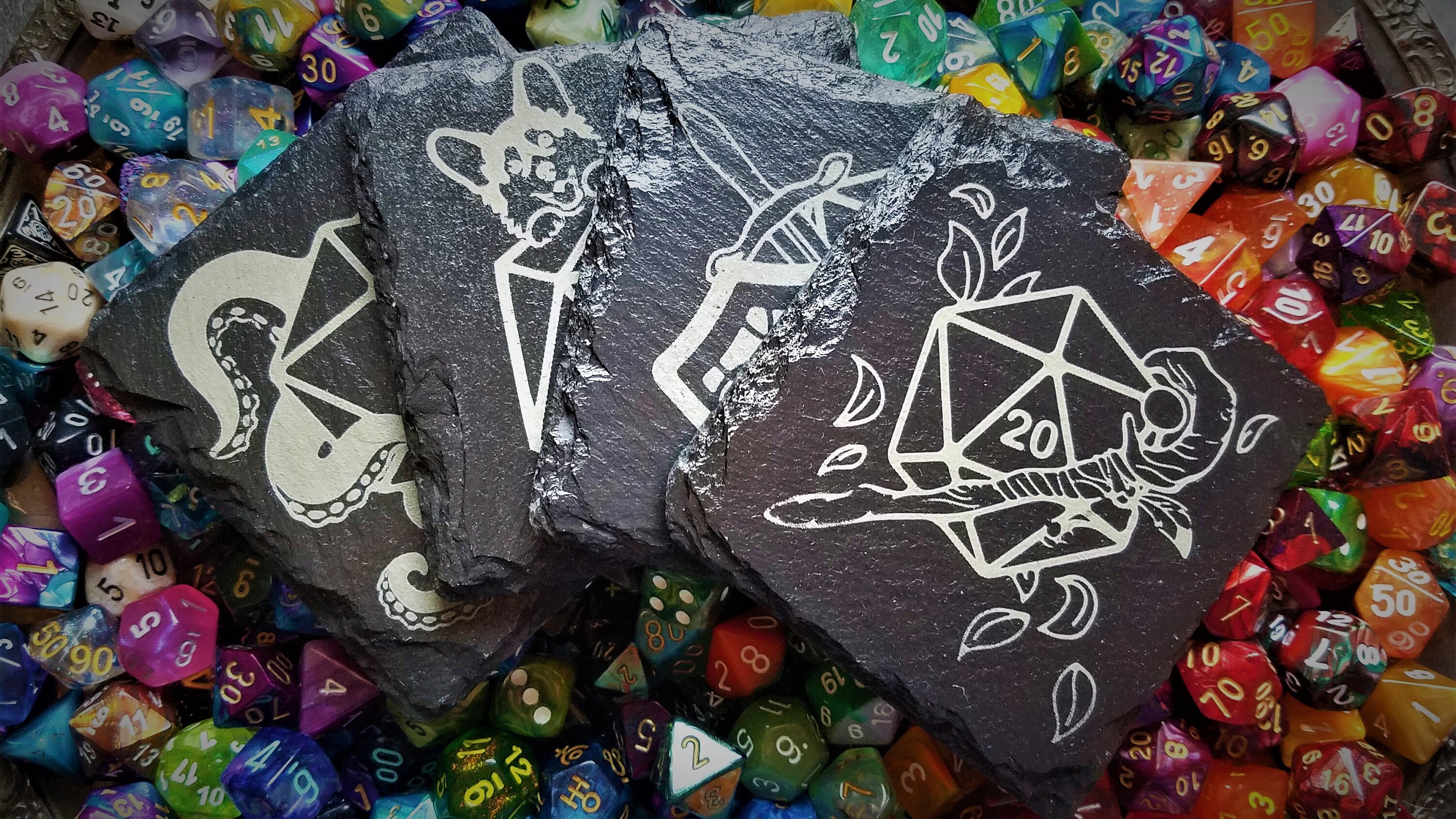 Dungeons and Dragons Custom Class Slate Coaster Dnd D&D | Etsy