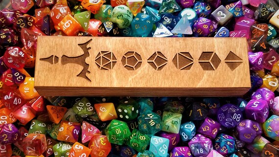 Polyhedral Dice Sword Vault Engraved Box Tabletop Gaming | Etsy