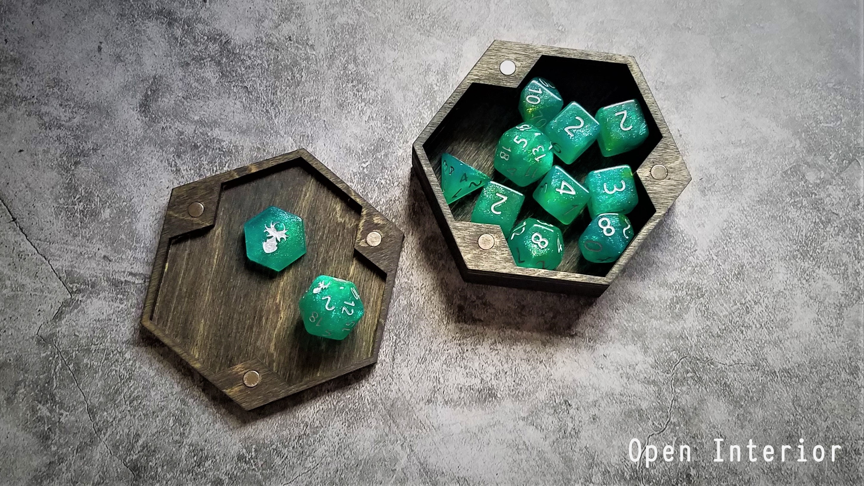 Crystal Moon Dice Box Celestial Design Vault Dungeons and - Etsy 日本