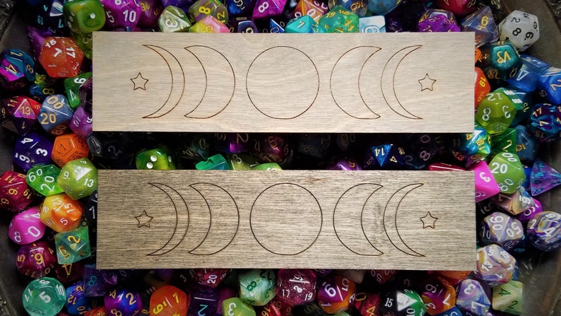 Dice Vault Moon Phase Dice Box Celestial Tabletop Gaming - Etsy UK