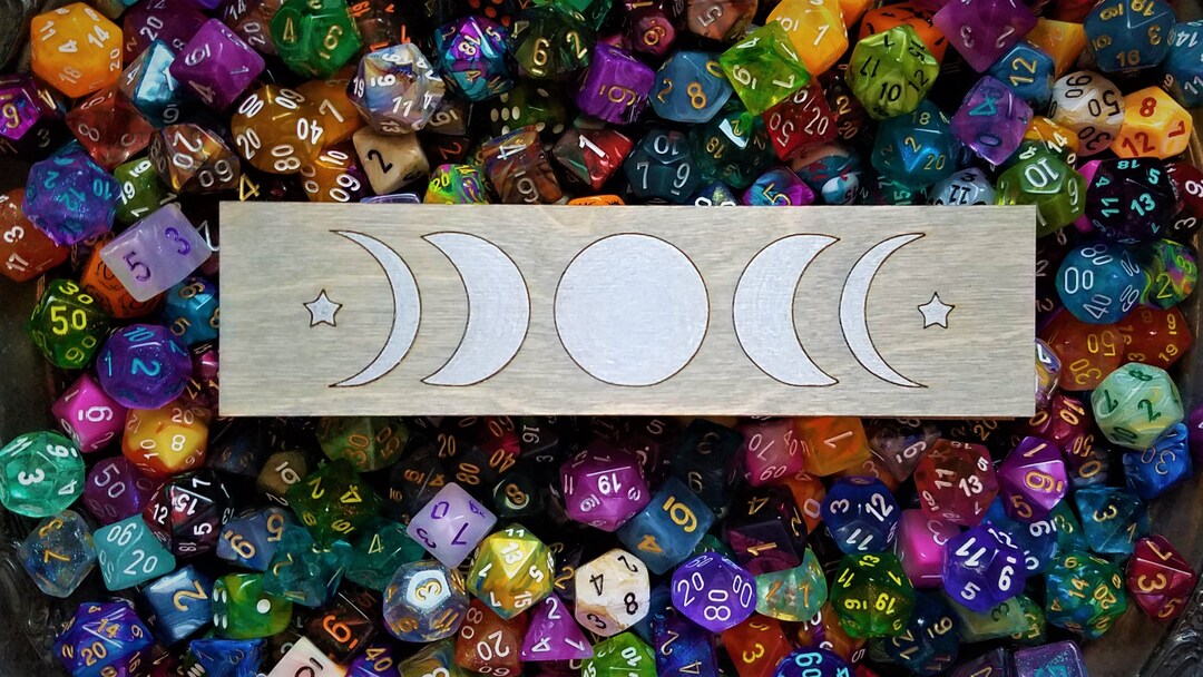 Dice Vault - Moon Phase Dice Box - Celestial - Tabletop Gaming - TTRPG ...