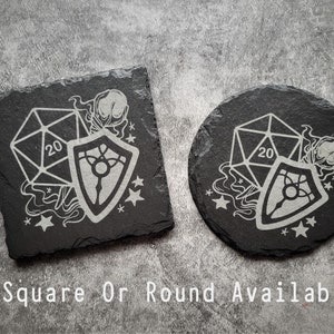 Dungeons and Dragons Custom Class Slate Coaster - Dnd- D&D - Tabletop ...