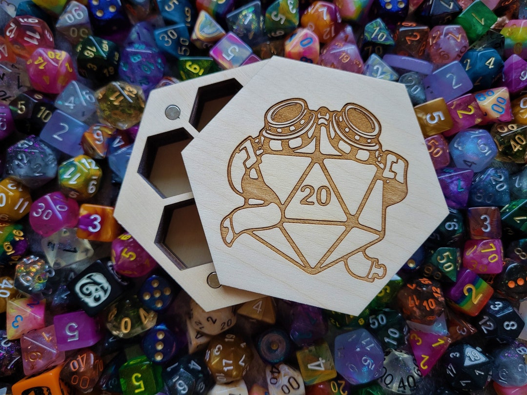 Artificer Dice Box - Tinkerer Goggle Vault - Dungeons and Dragons - Dnd ...