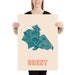 Brent Map Print // Map of Brent Print // Digital Prints // London Map ...