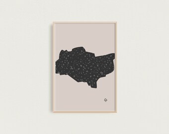 Kent Map Poster - Etsy UK