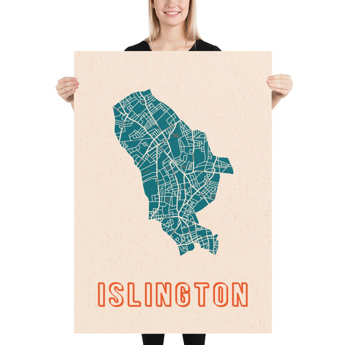 Islington Map Print // Map of Islington Print // Digital | Etsy