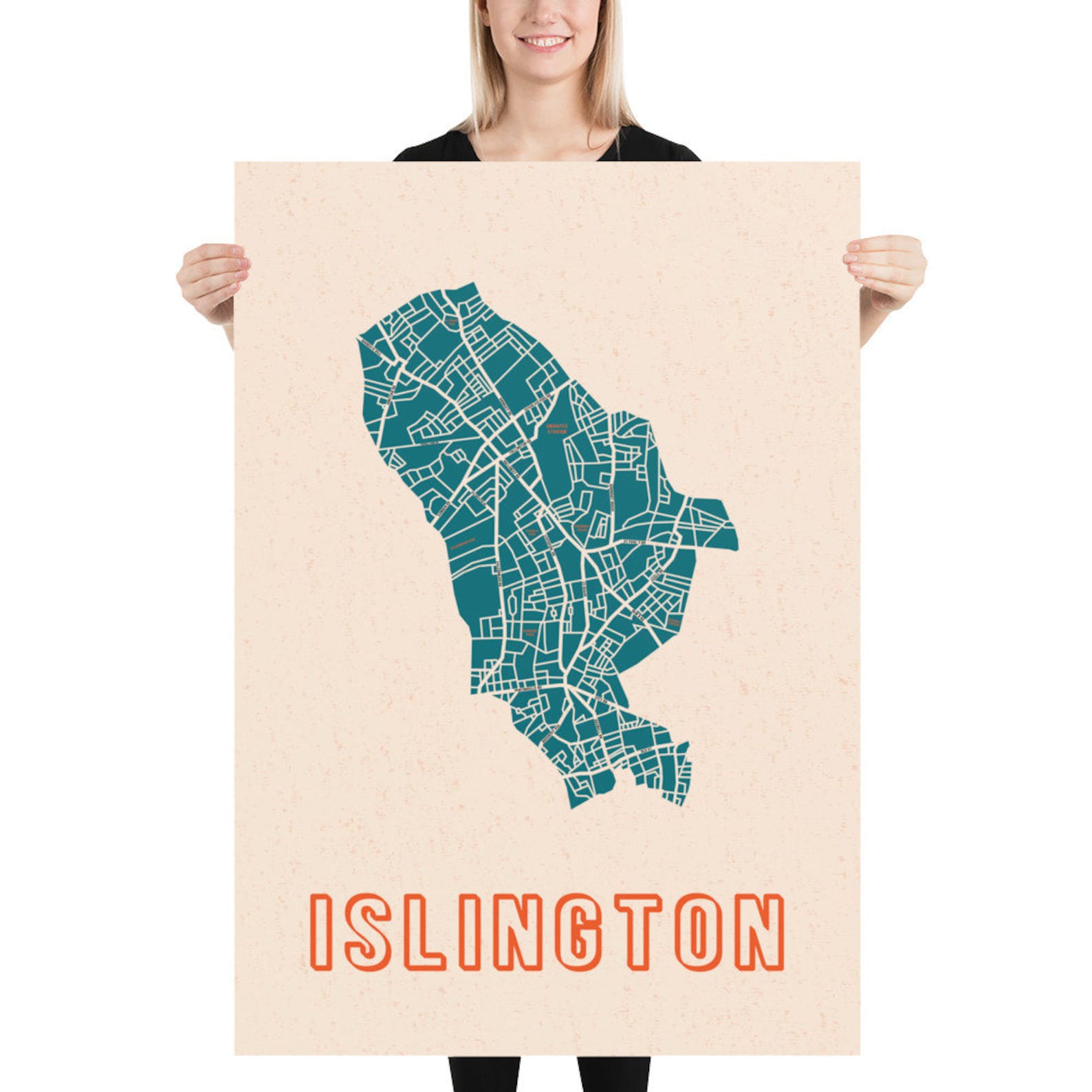 Islington Map Print // Map of Islington Print // Digital | Etsy