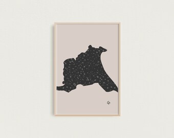 Yorkshire Map Poster - Etsy UK