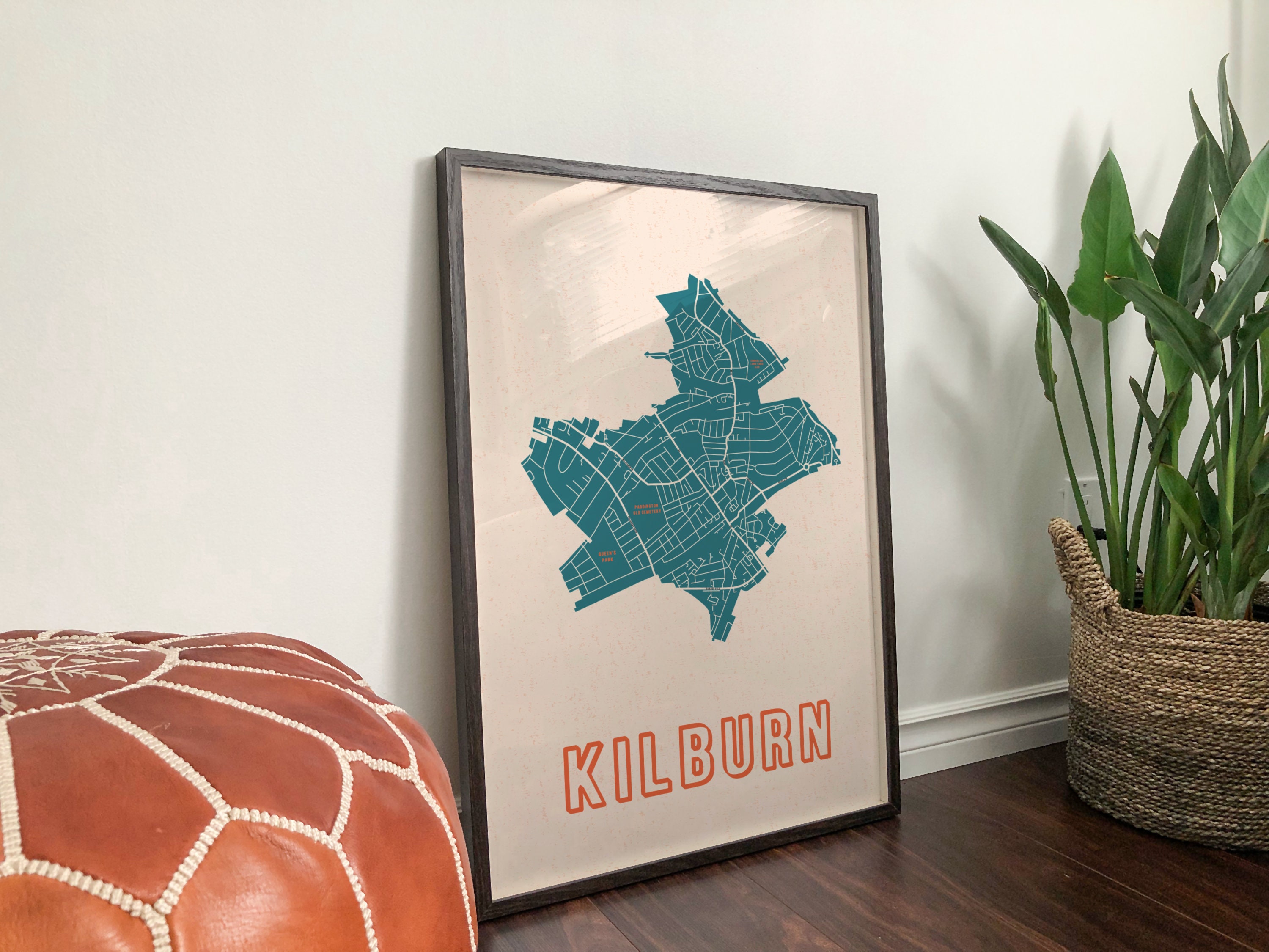 Kilburn Map Print // Map of Kilburn Print // Digital Prints // London ...
