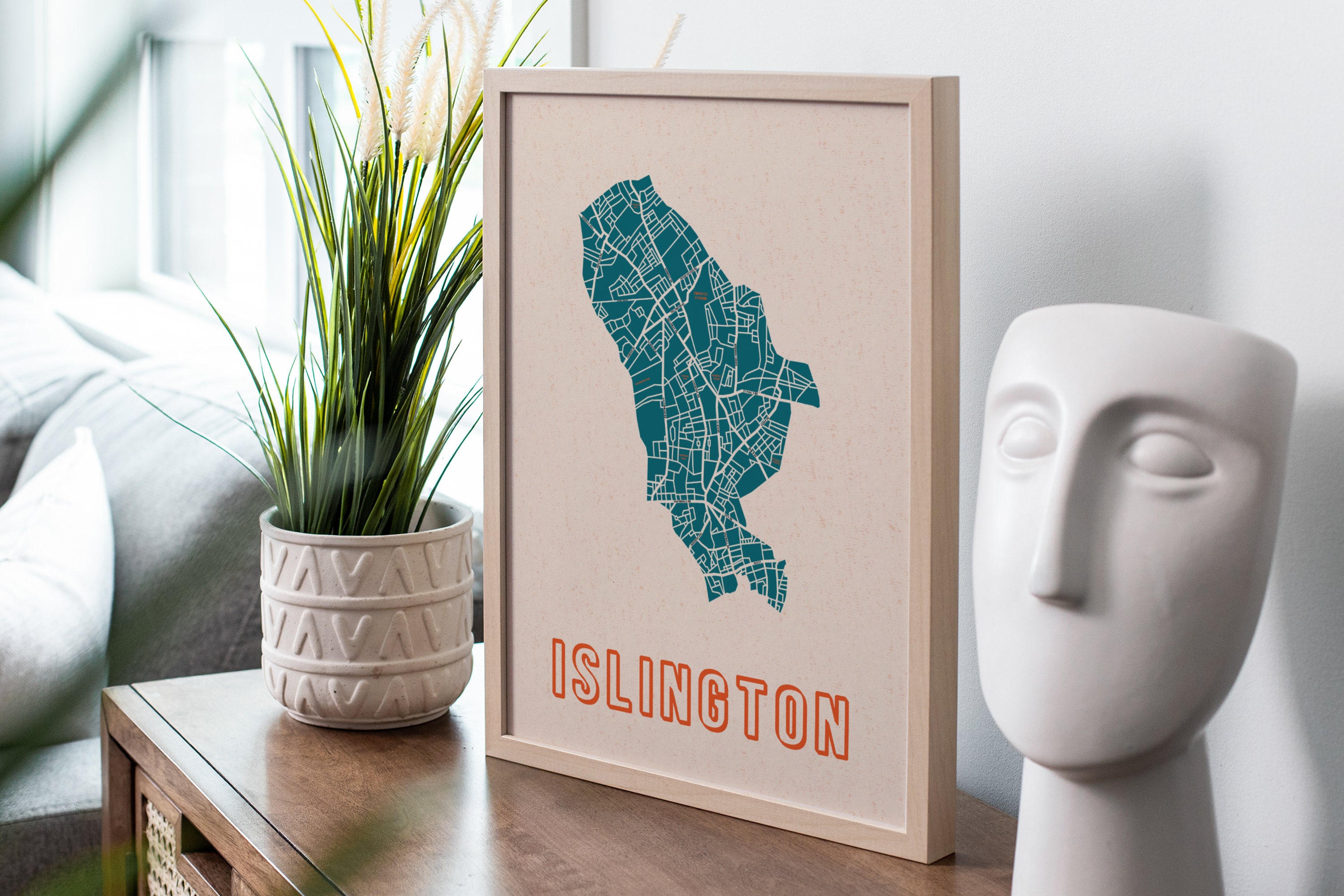 Islington Map Print // Map of Islington Print // Digital - Etsy