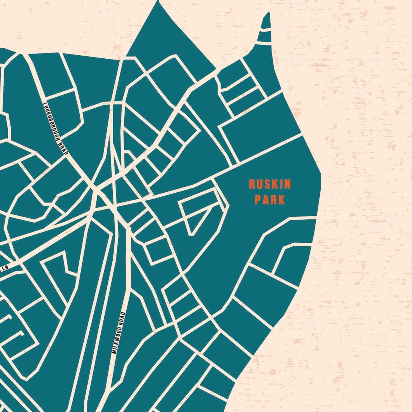 Brixton Map Print // Map of Brixton Print // Brixton Art Print - Etsy