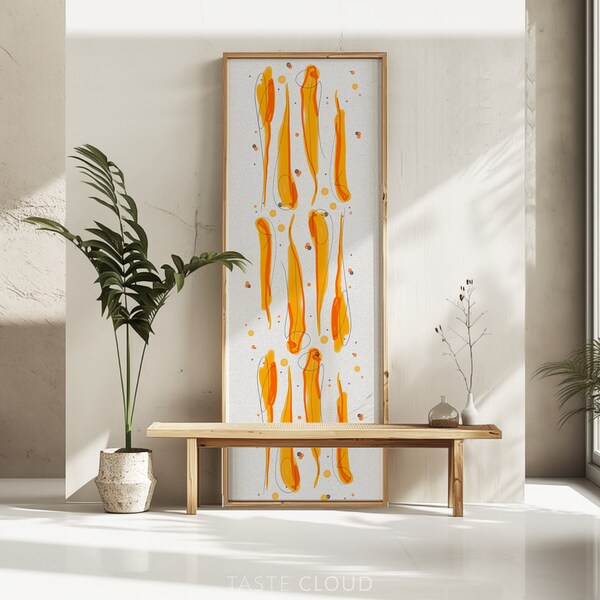 Tall Long Artwork - Etsy