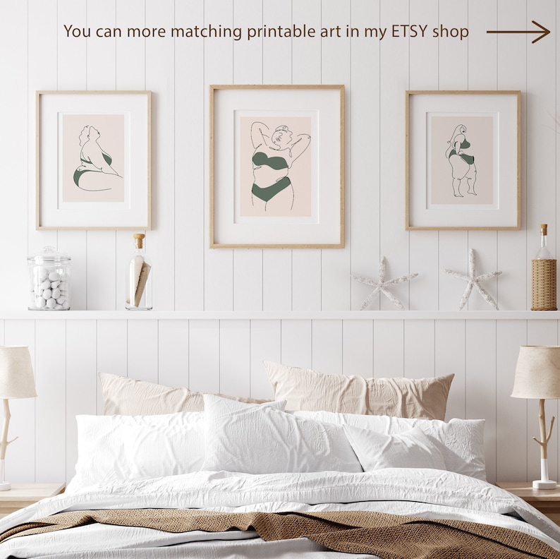 Female Figure Line Art Curvy Woman Silhouette Body Positive - Etsy