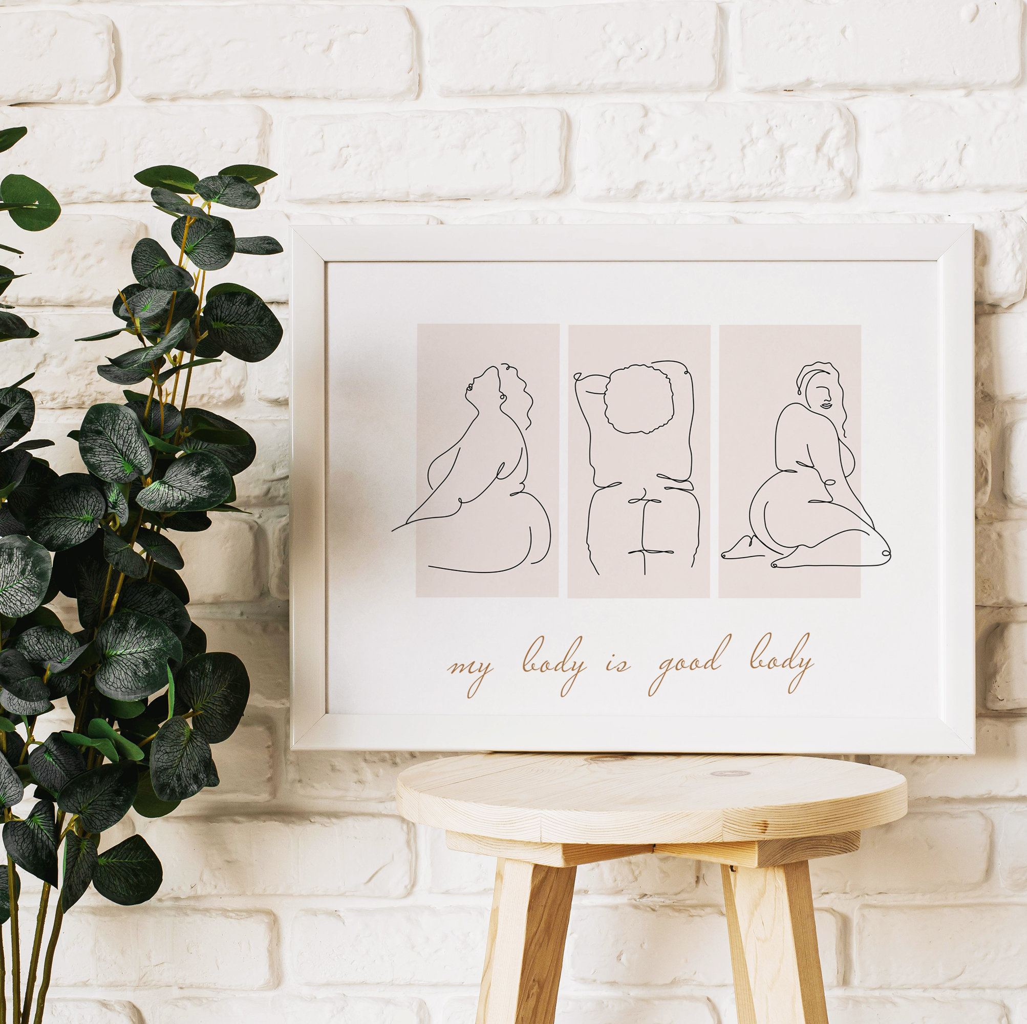 CUSTOM Portrait Female Body Line Art DIGITAL Poster, Personalized ...