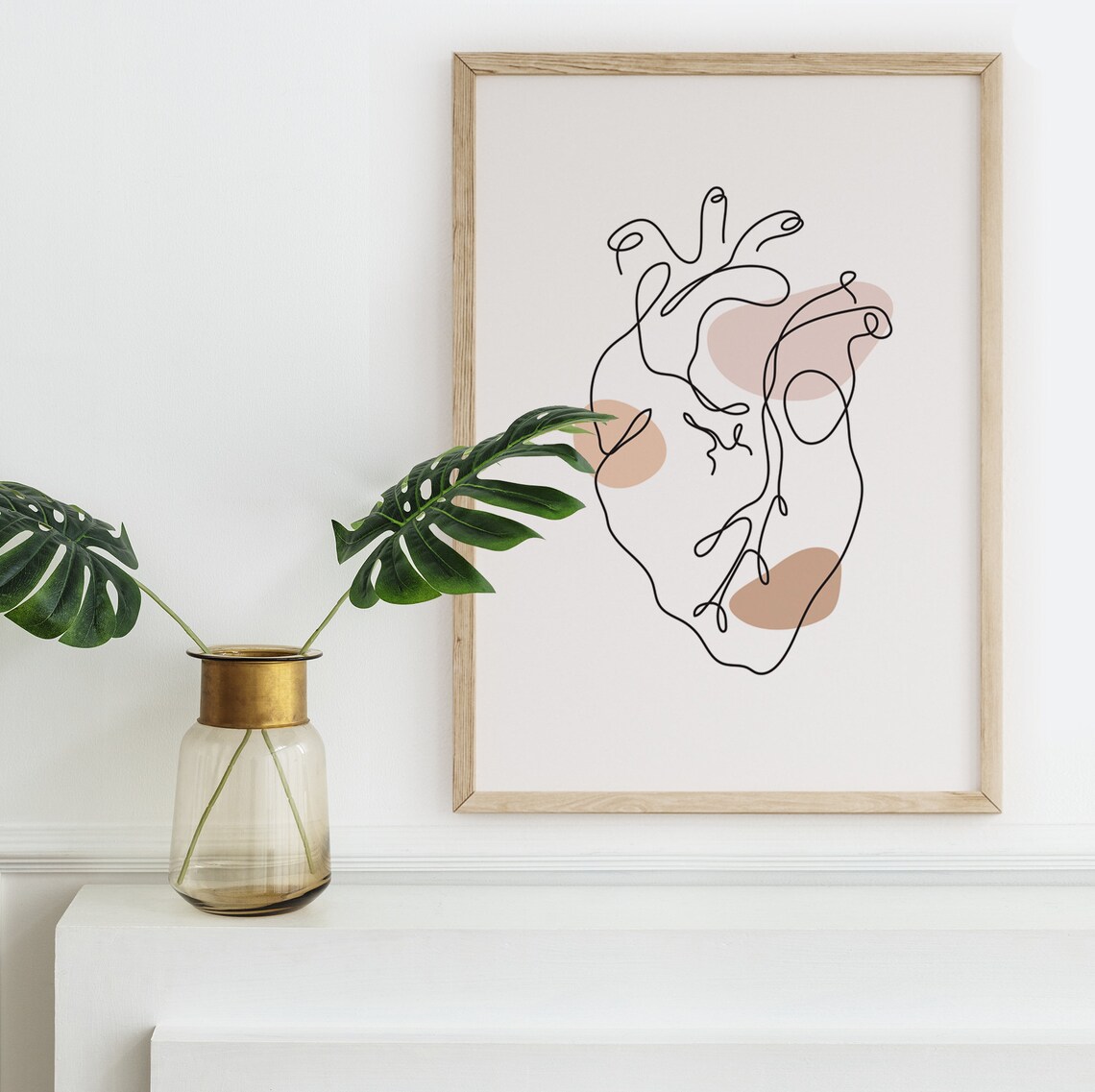 Medical Line Art Set of 3 Wall Art Prints Beige Brain Poster - Etsy