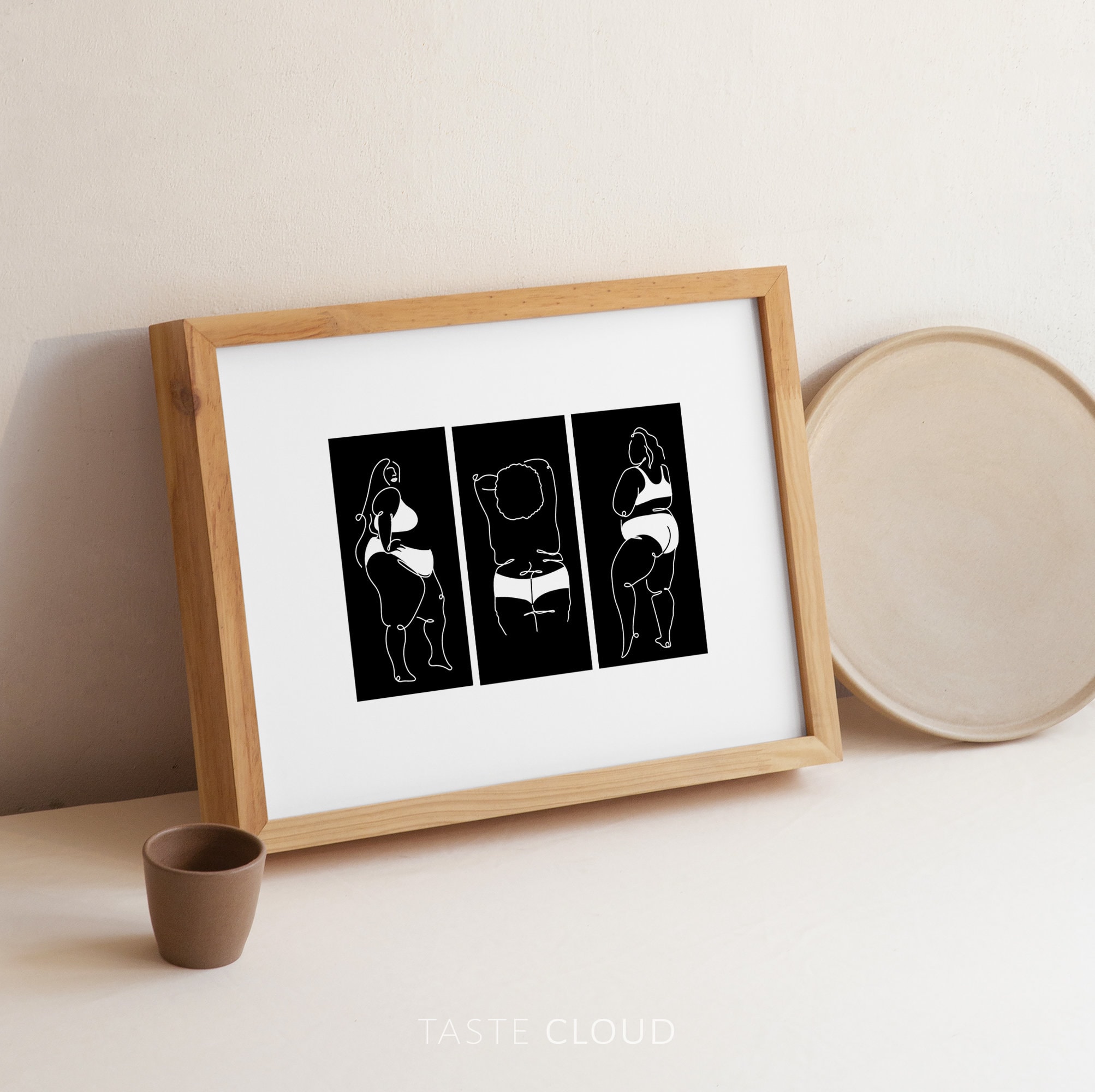 CUSTOM Portrait Female Body Line Art DIGITAL Poster, Personalized ...