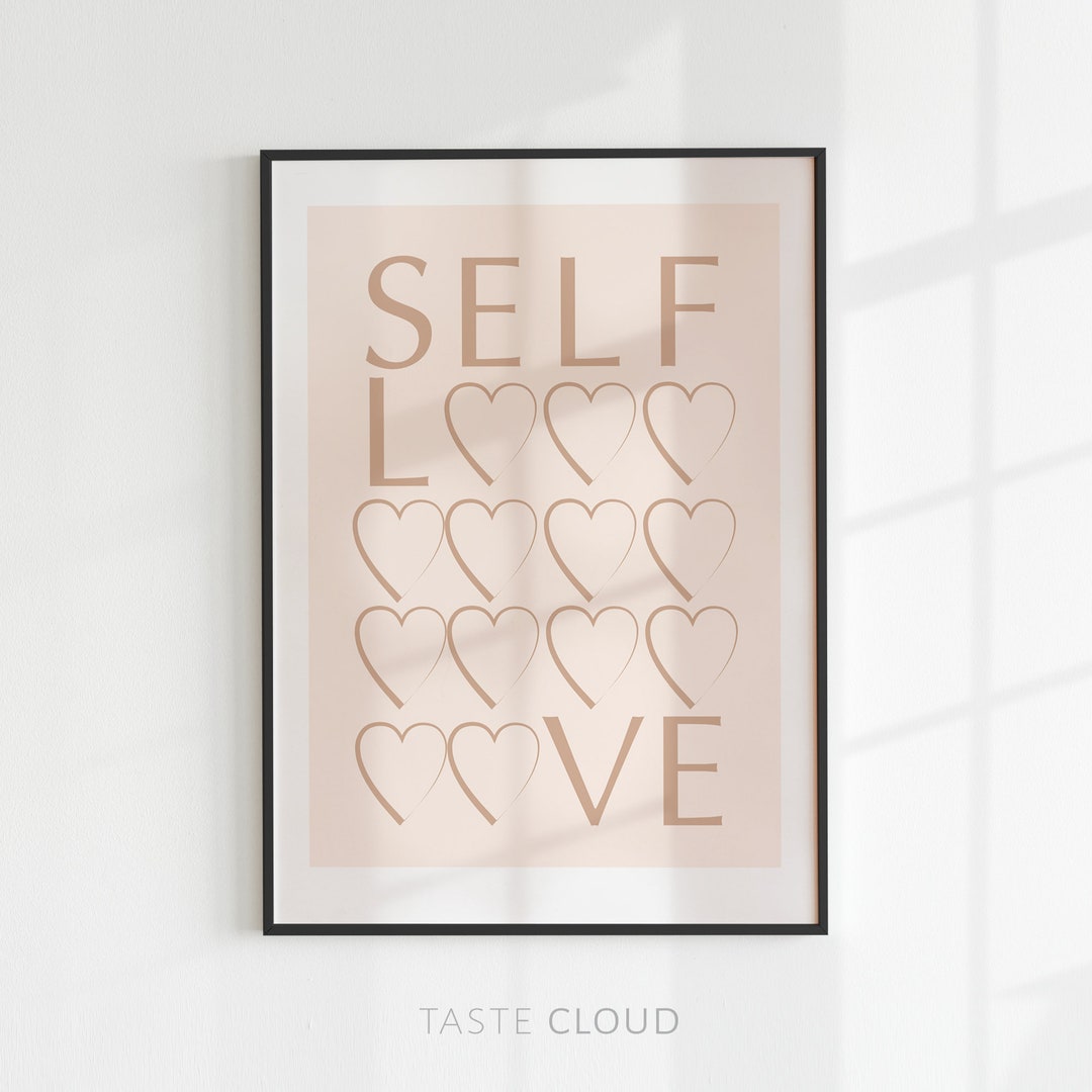 Self Care Art Print SELF LOVE Art Inspirational Quotes - Etsy