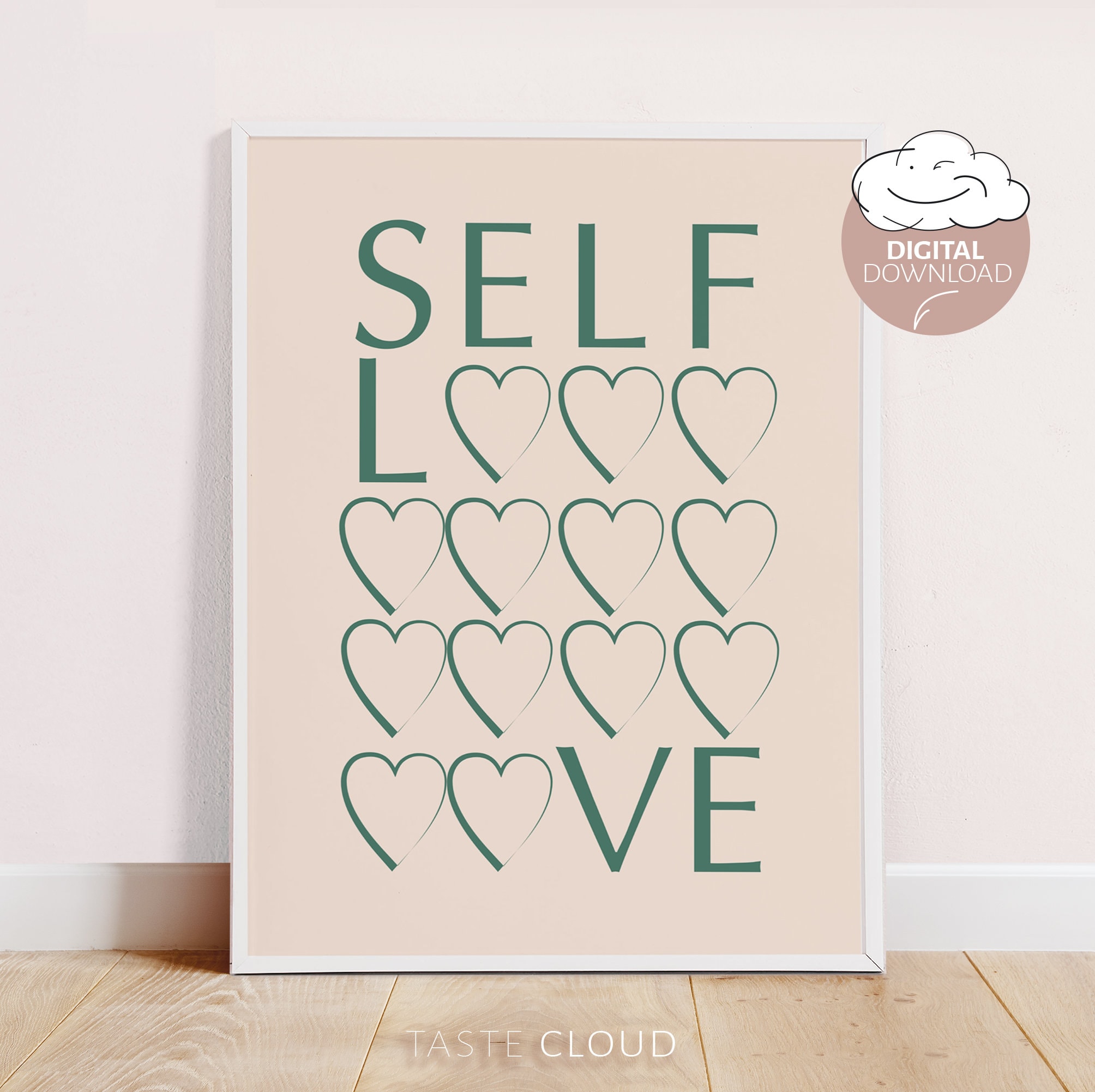 Self love poster printable wall art / Quotes about life | Etsy