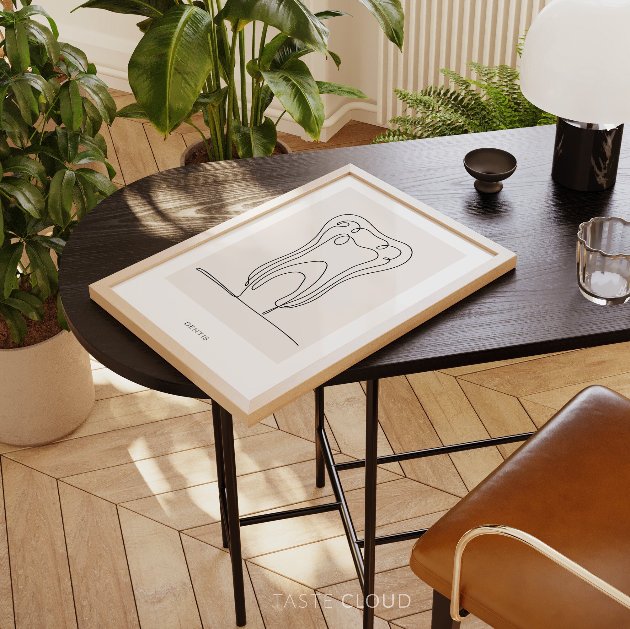 One Line Tooth Art Print, Dental Art Work Minimalist Set of 3 Digital ...