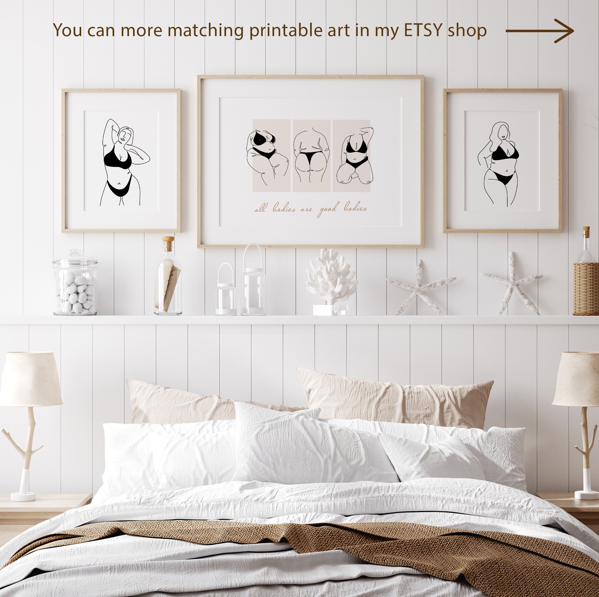 CUSTOM Portrait Female Body Line Art DIGITAL Poster, Personalized ...