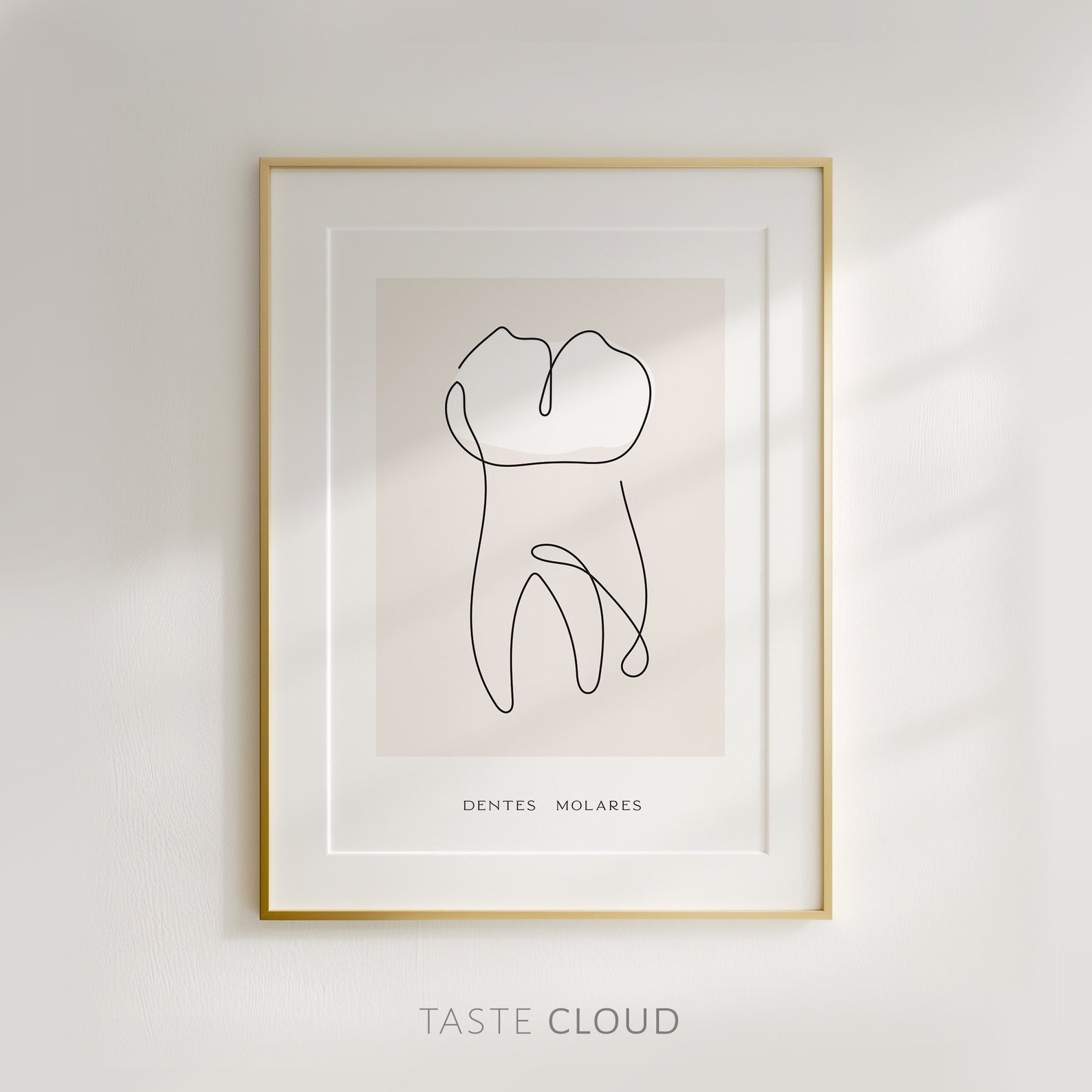 One Line Tooth Art Print, Dental Art Work Minimalist Set of 3 Digital ...