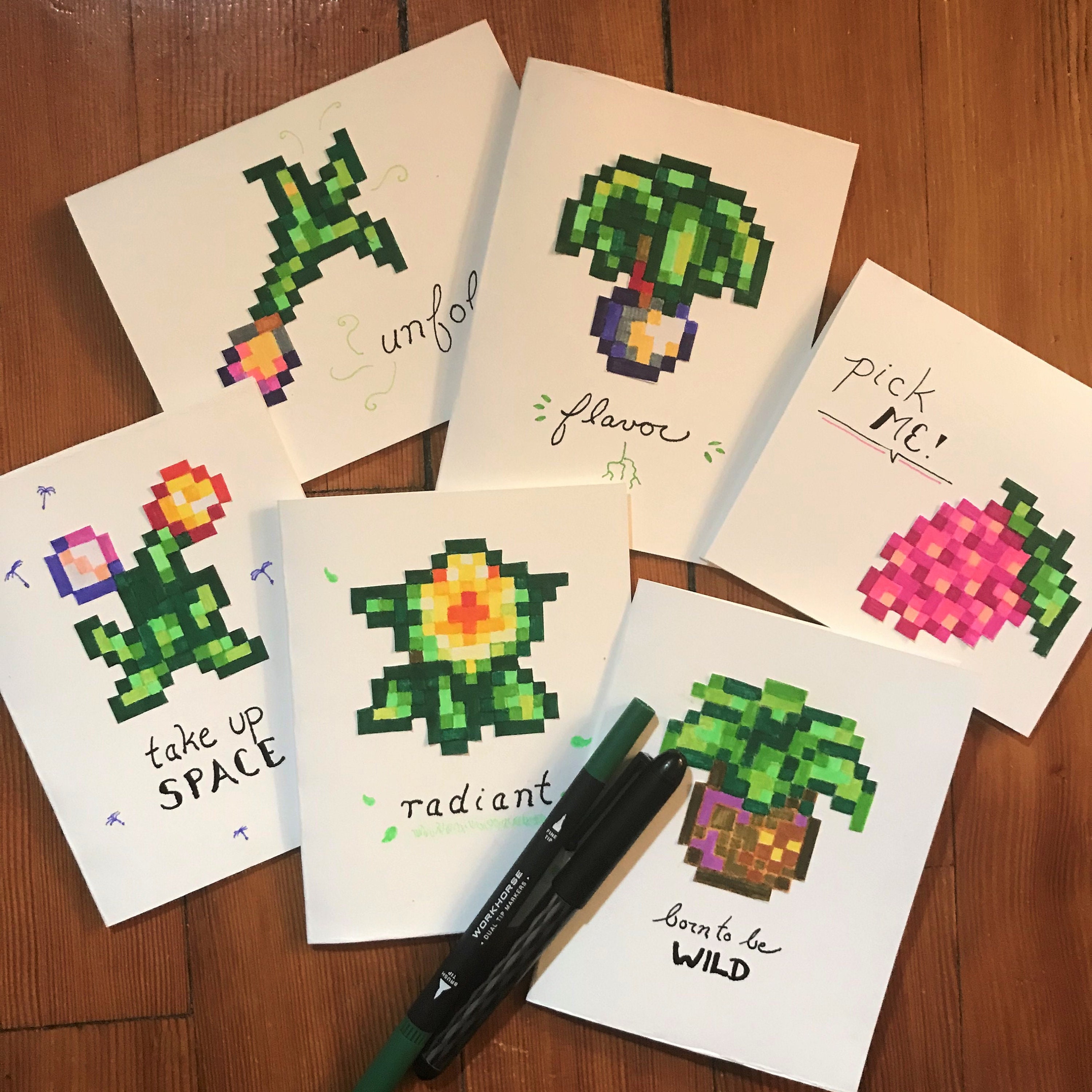 Stardew Valley Spring Forage Blank Greeting Card - Etsy