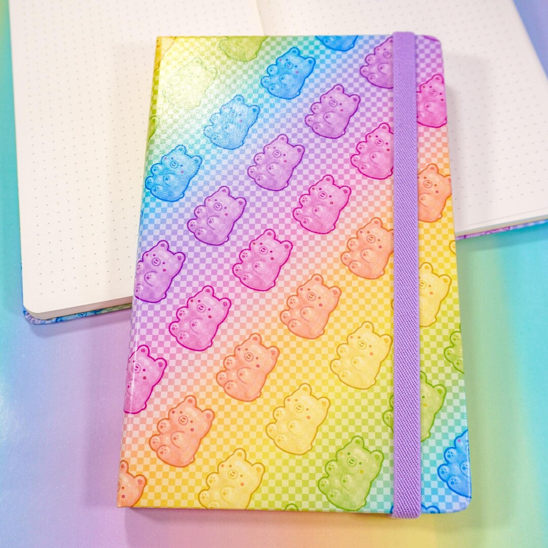 A5 Gummy Bear Bullet Journal Kawaii Rainbow Animal Notebook Dot Grid ...