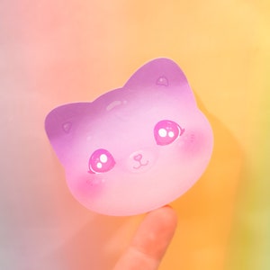 Gummy Pets Sticky Notes ~ Gummy Bear Candy Theme Stationery ~ Cat Face ...