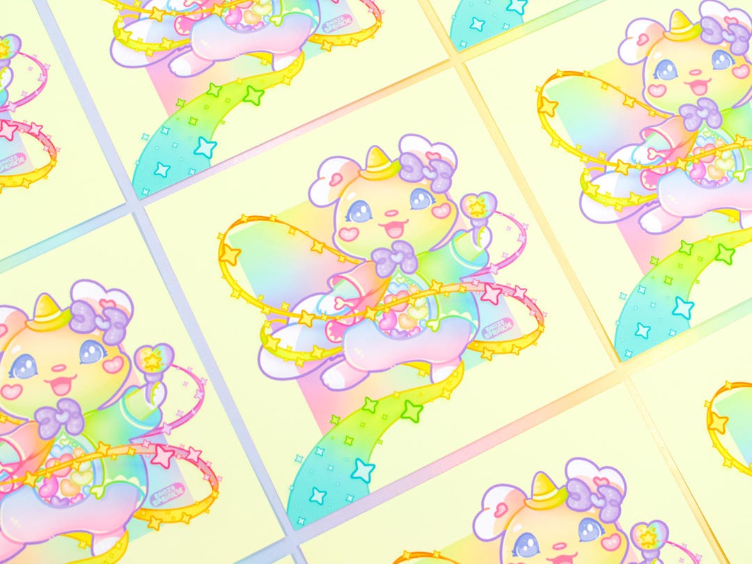 Multiple Cute Art Prints ~ Kawaii Pastel Character Artwork ~ Matt ...