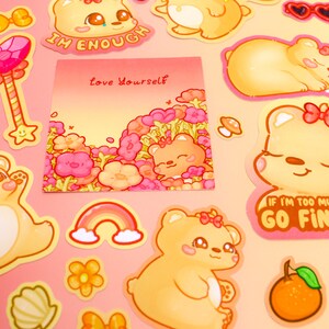 Beach Babe Bear Sticker Pack ~ Tropical Sunset Palette Matt Decals ...